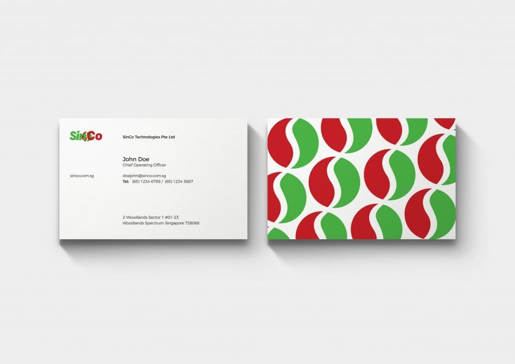 SinCo Technologies Name Card - Calvin Seng